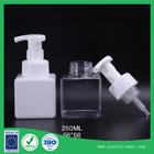 250ml Empty square plastic foam pump soap bottle hand sanitizer bottles empty cosmetic bottles