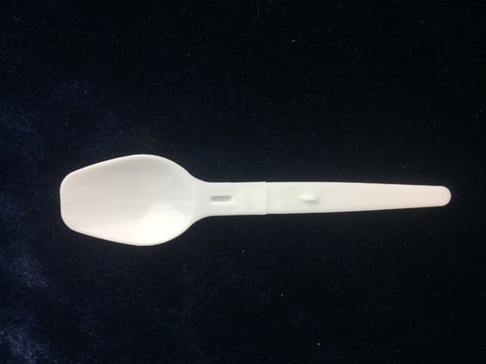 Disposable friendly plastic folding spoon yogurt or jelly folding spoon PP plastic spoon